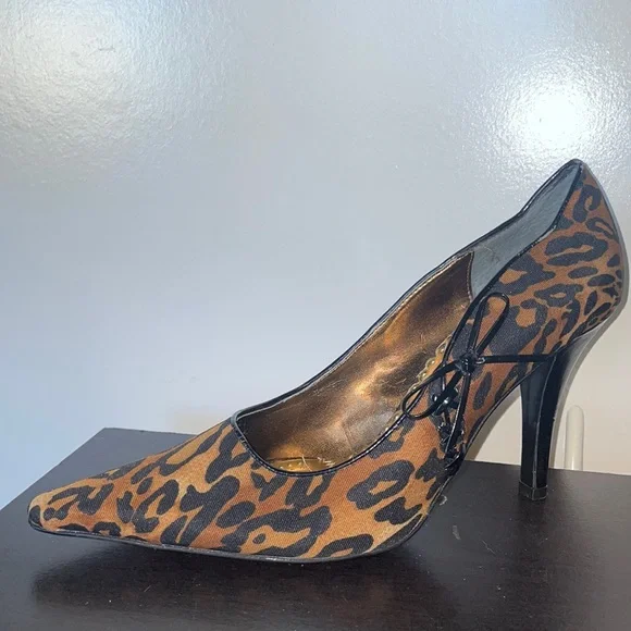 J.Renee | Shoes | New J Renee Alison Spiked Heel In Leopard Print ...